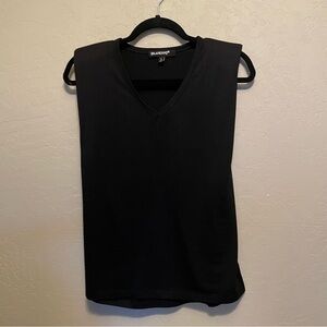 Blank NYC | Tops | Blank Big Shoulder Tank Black Shoulder Pad Tank ...